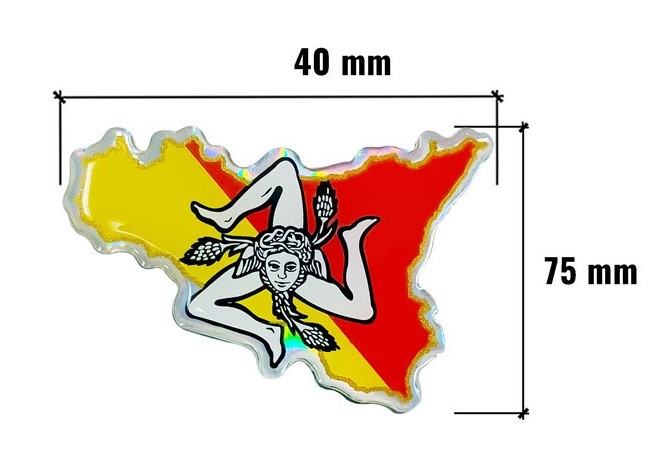 STICKER 3D Sizilien Sicilia Siciliy Trinacria | Aussendesign Diverses ...